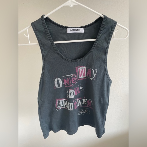 Daydreamer | Tops | Daydreamer Blondie One Way Ribbed Tank Top Y2k ...